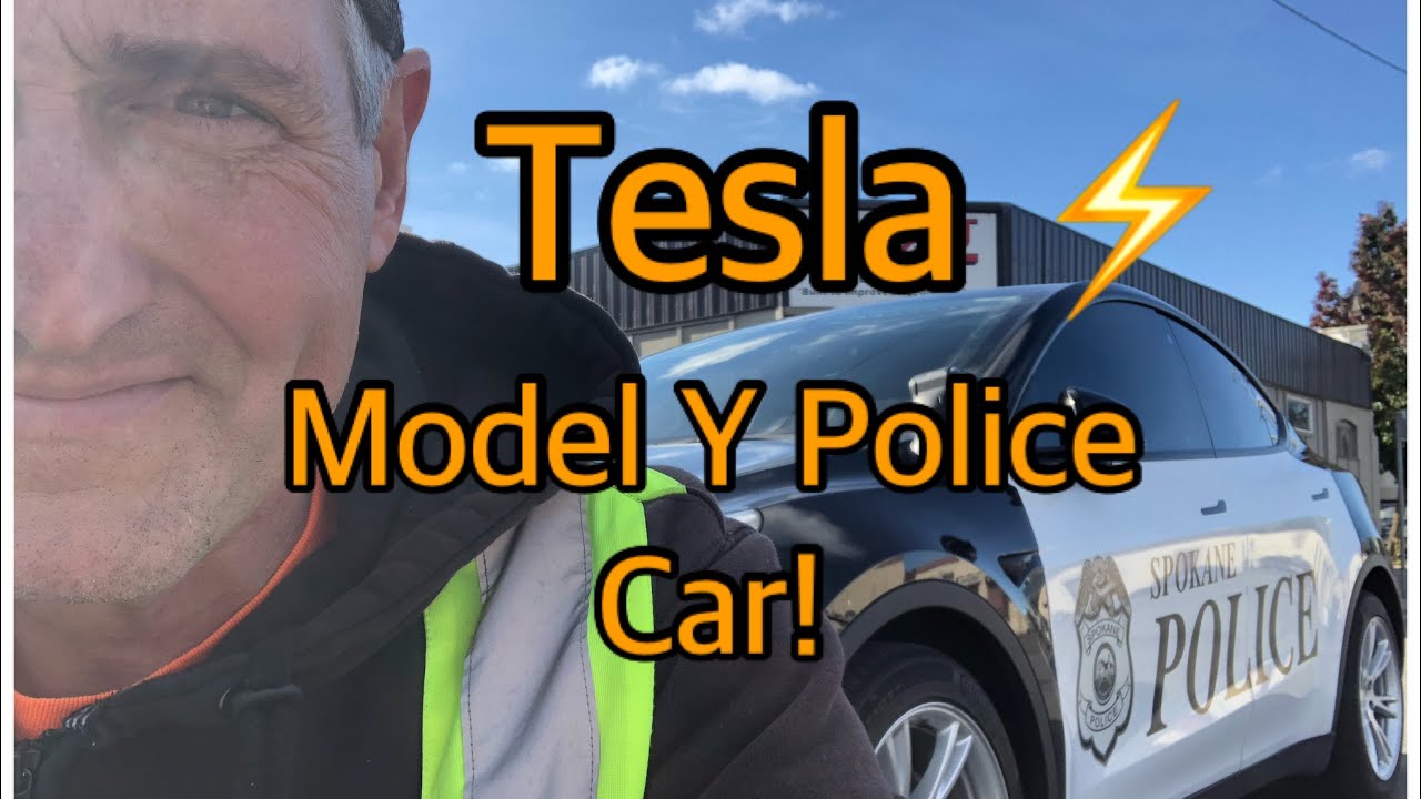 Tesla Model Y Police Car Spokane Washington - YouTube