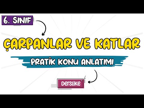 Çarpanlar ve Katlar | 6. Sınıf Matematik | 2023