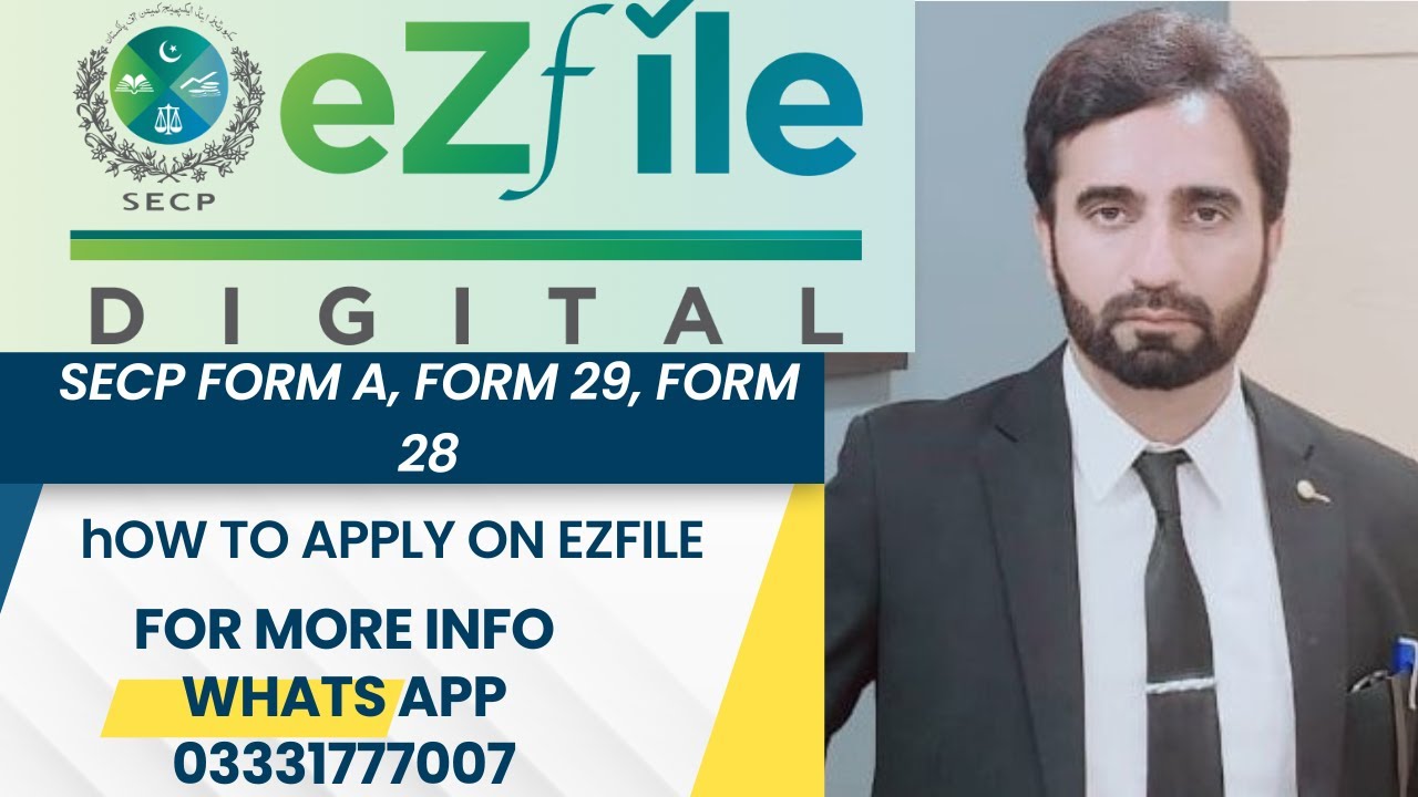 SECP NEW PORTAL EZFILE LEAP 2024 COMPANIES REGULATIONS 2024 FORM A FORM ...