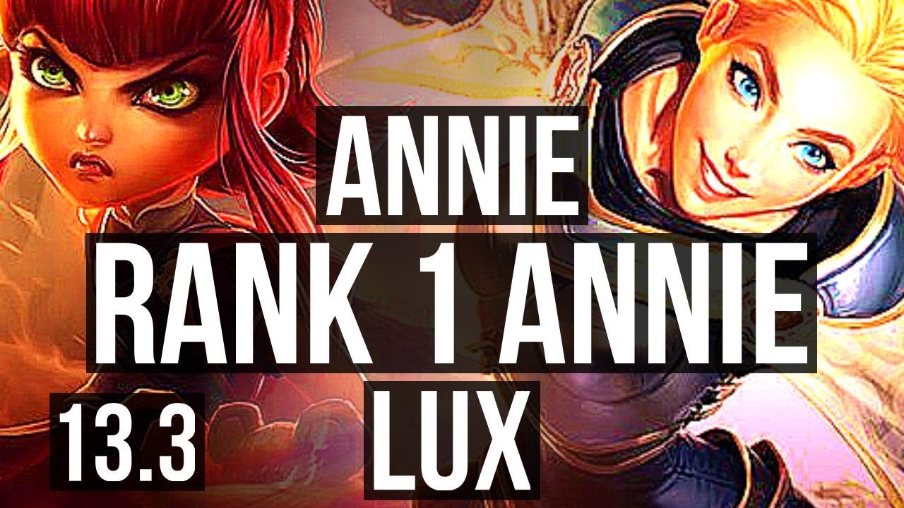ANNIE & Twitch vs LUX & Varus (SUP) | Rank 1 Annie, 3/0/3 | TR Challenger | 13.3 - YouTube