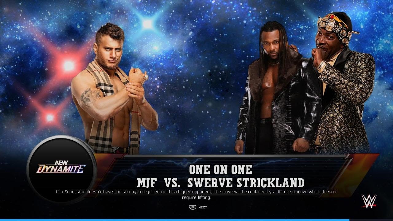 MJF vs Swerve Strickland - YouTube