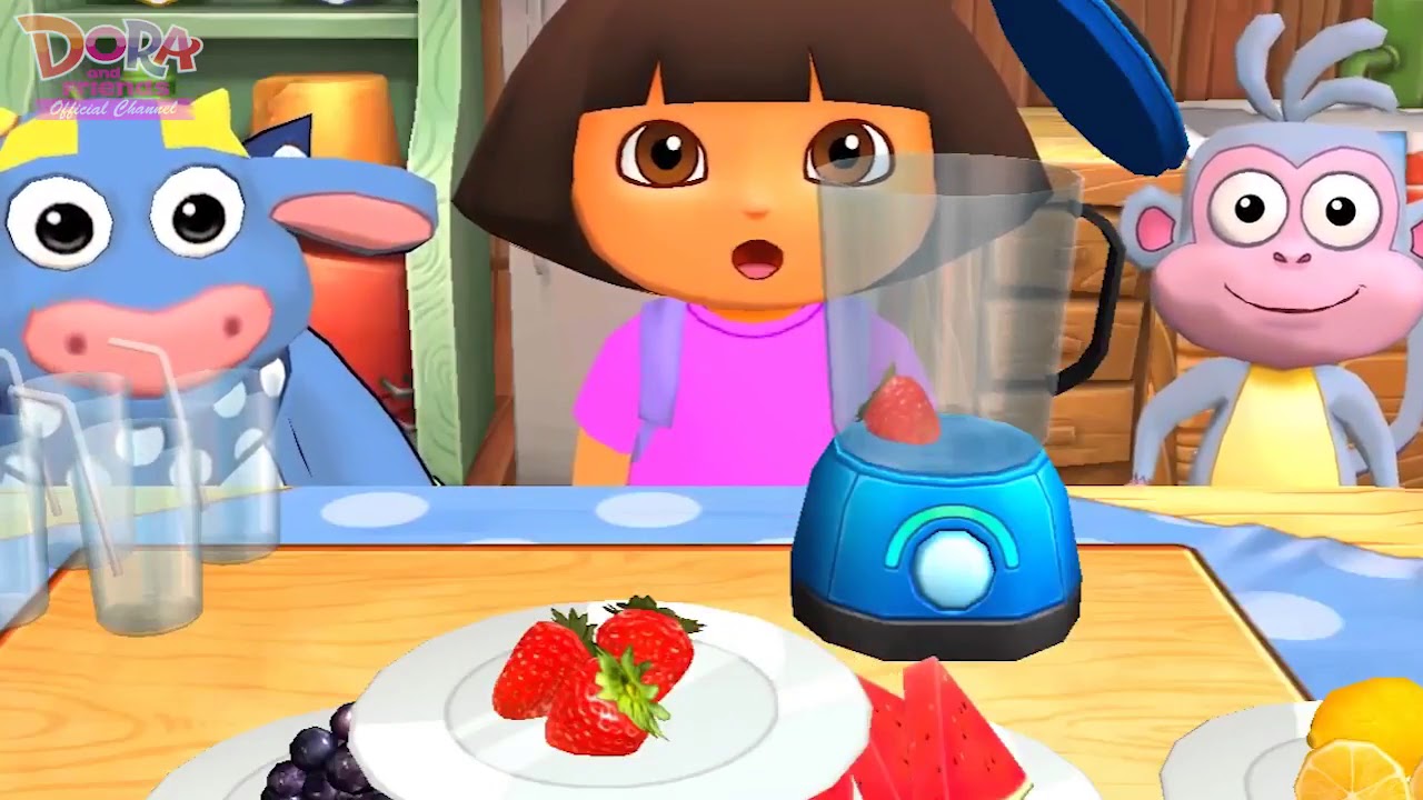 Dora and Friends the Explorer Cartoon Learn Fruits Names Colors with ...