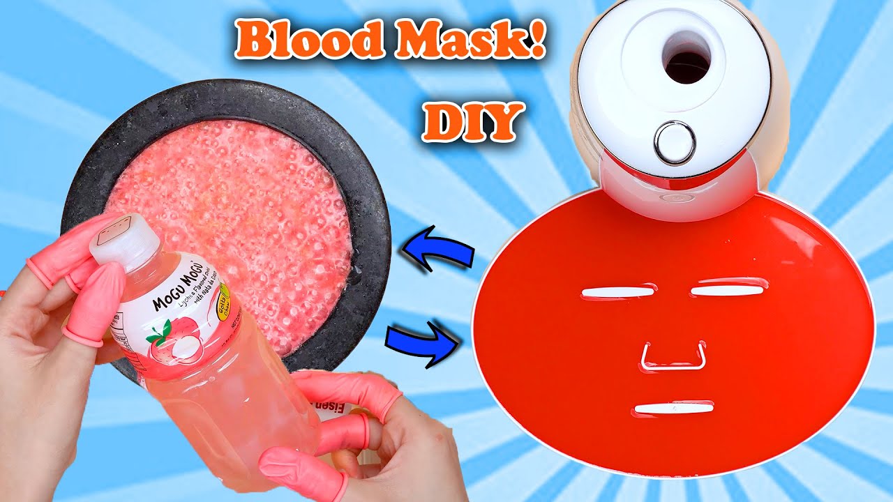 I made a BLOOD MASK 🥵 블러드 마스크 - YouTube