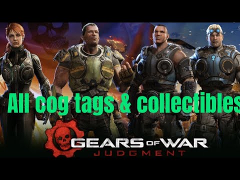 Gears of war judgment all cog tags & collectibles - YouTube