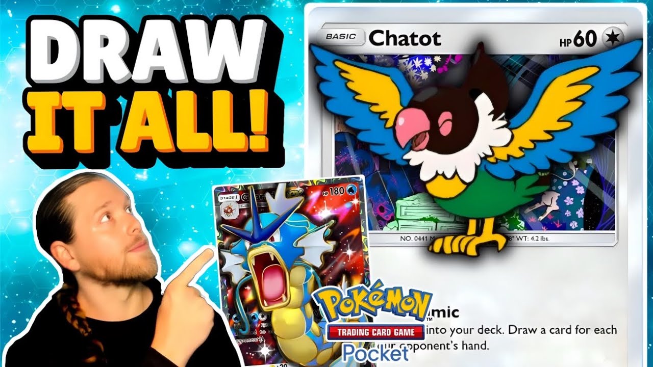 Draw everything with Chatot! | Pokémon TCG Pocket! - YouTube