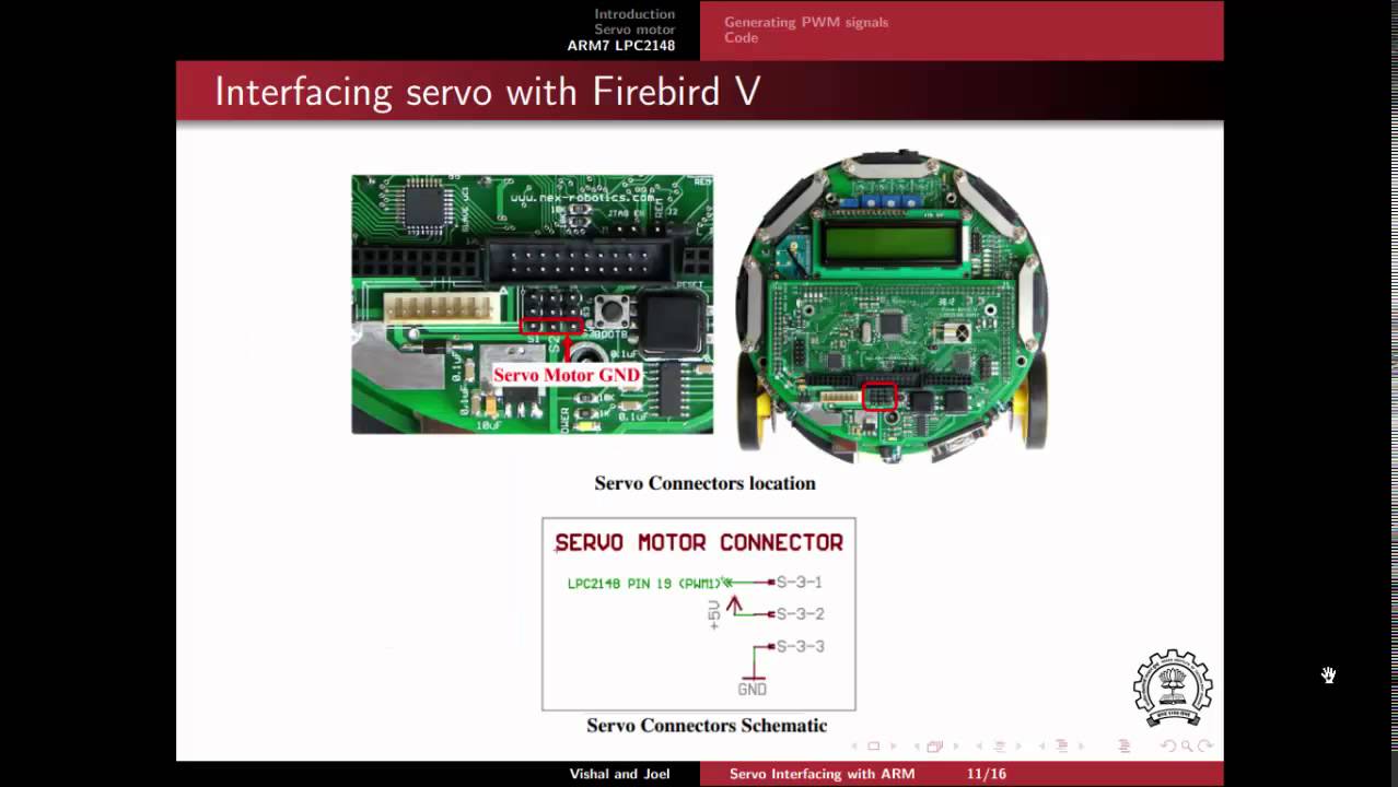 Servo Motor Interfacing with Firebird V LPC2148 - YouTube