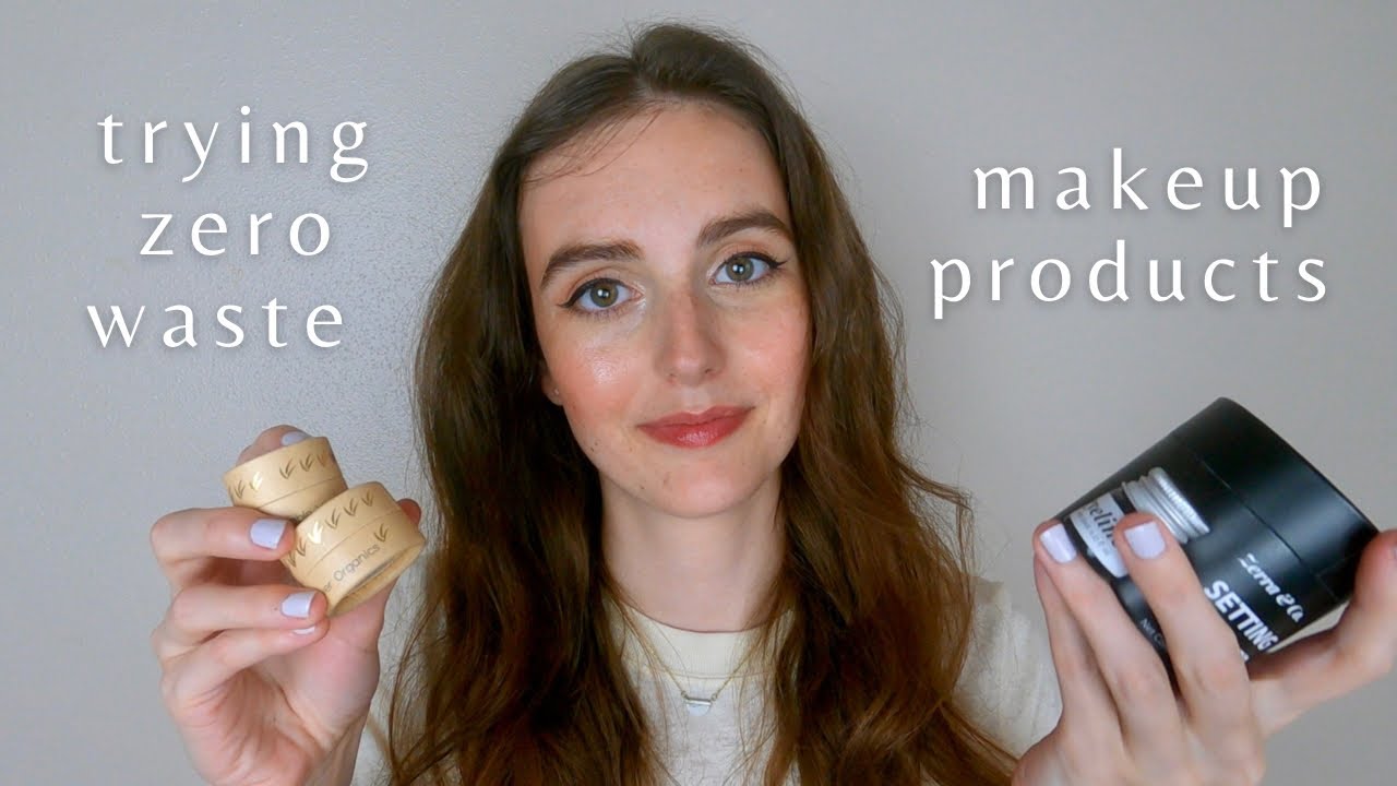 Trying Zero Waste, Sustainable Makeup - YouTube