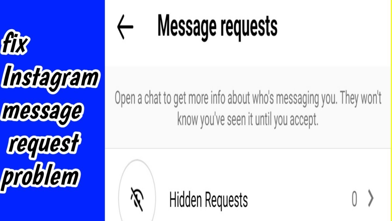 How To See Hidden Requests to Message in Instagram | How to Turn On ...