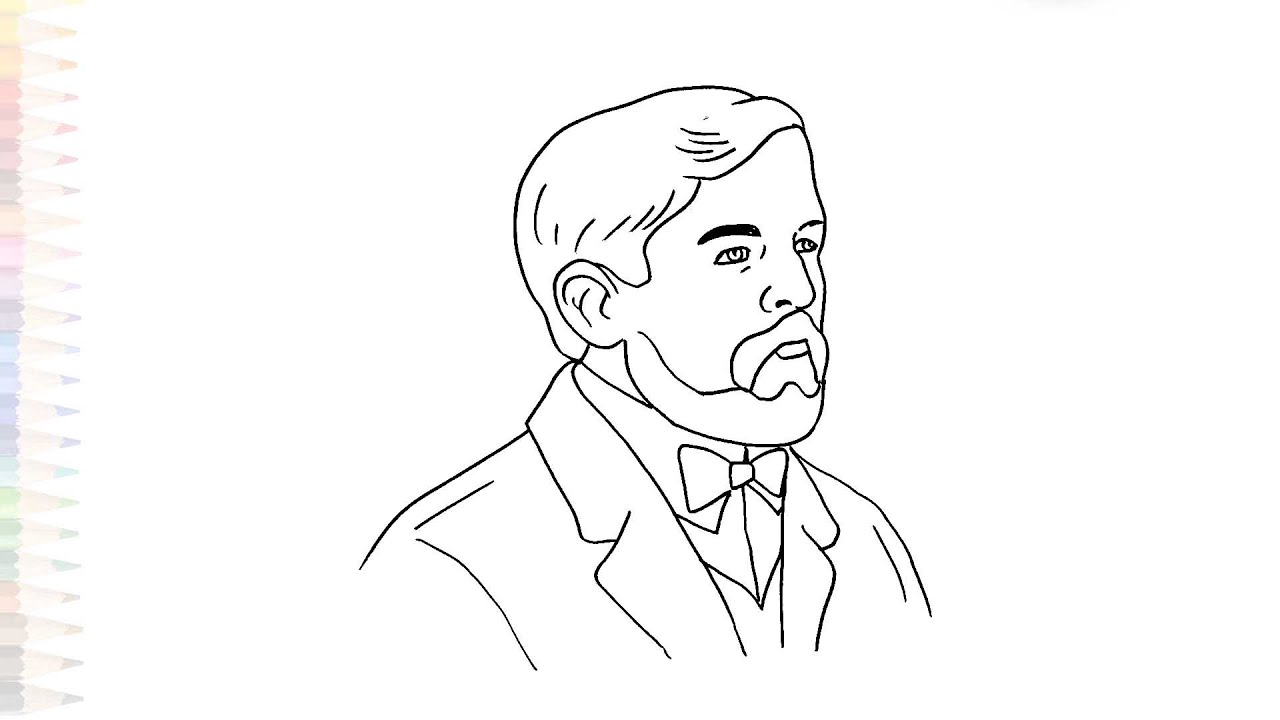 Claude Debussy drawing | Portrait drawings easy | How to draw Claude ...