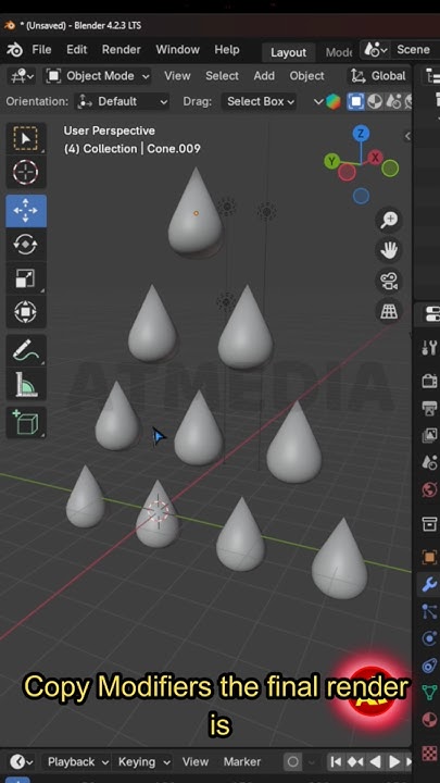 Easy way to add modifiers to multiple objects in blender #blender #blendertutorial #blender3d ...
