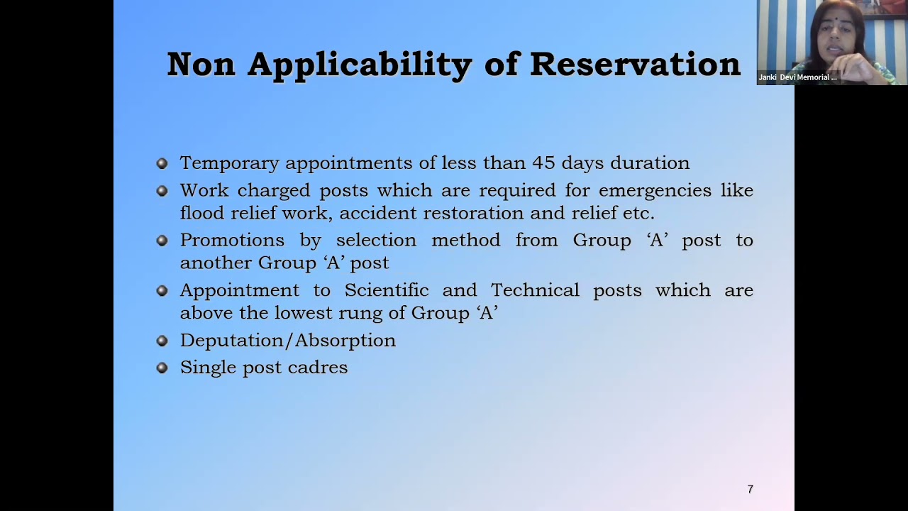 Reservation Rosters - YouTube