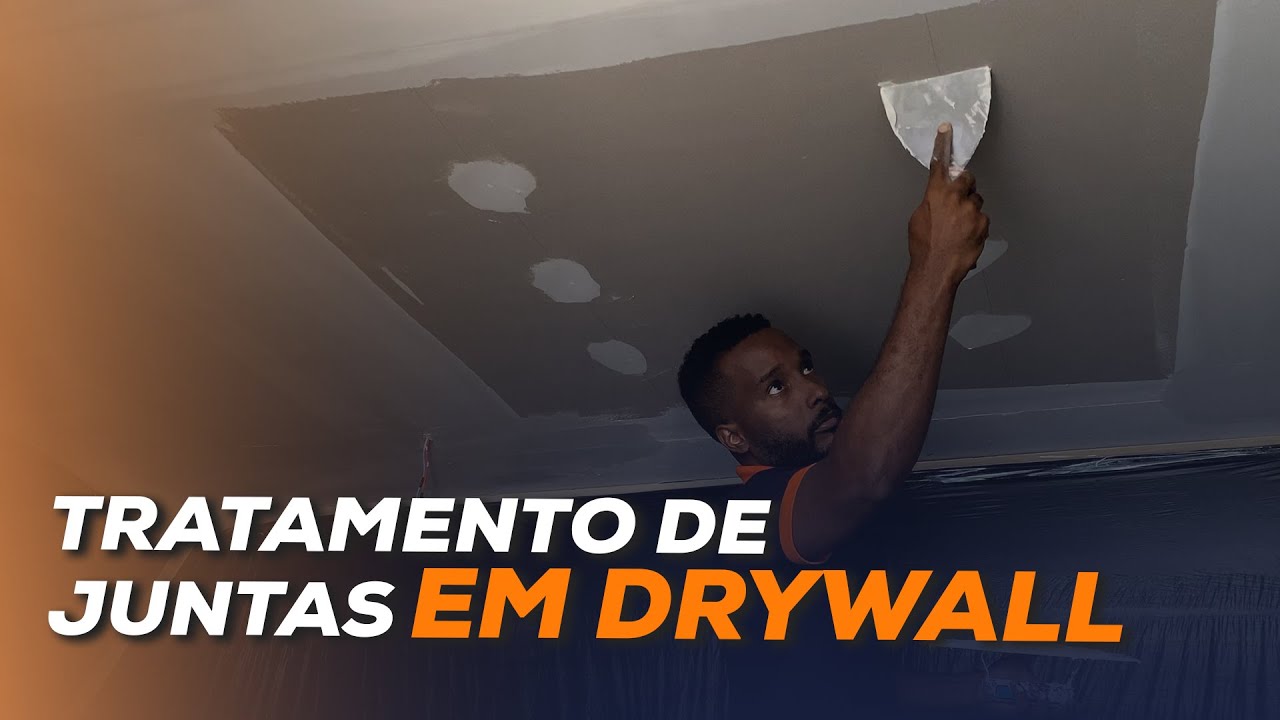 Patologias do Drywall: Como fazer o tratamento de juntas? - YouTube