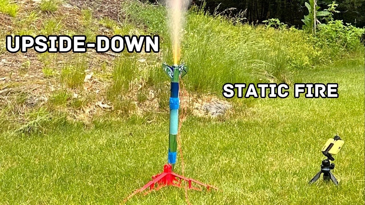 Upside-down Static Fire - YouTube