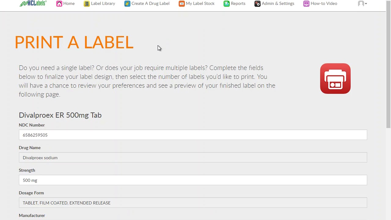 How to Print Tablets/Capsules Labels - YouTube