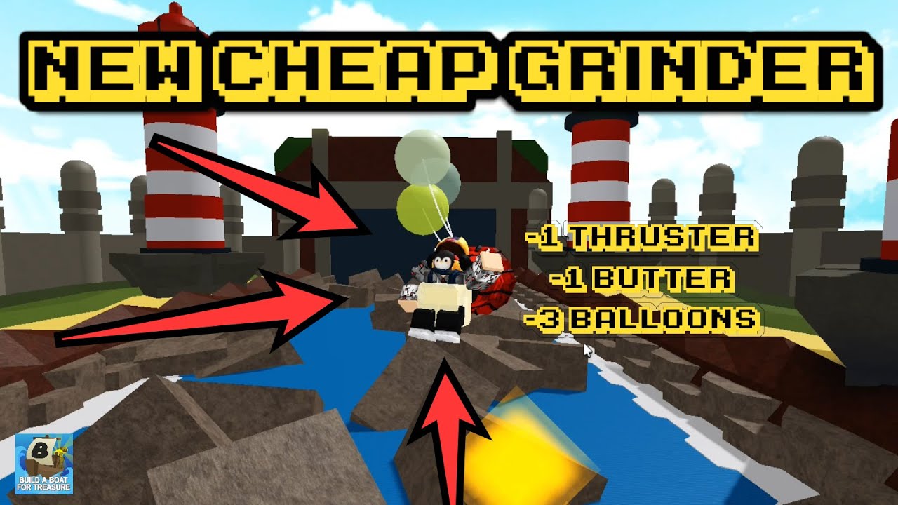 NEW CHEAP GRINDER! In Build A Boat For Treasure! - YouTube