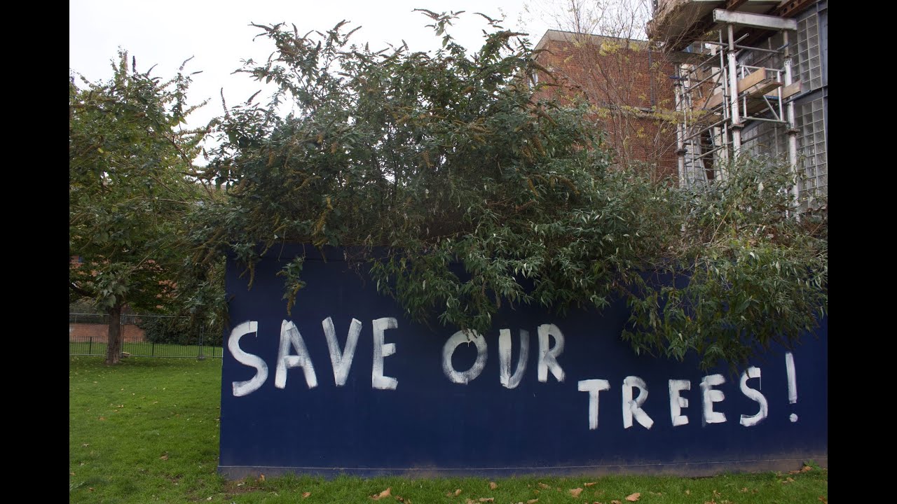 Wornington Green Estate residents protest Catalyst's tree felling in ...