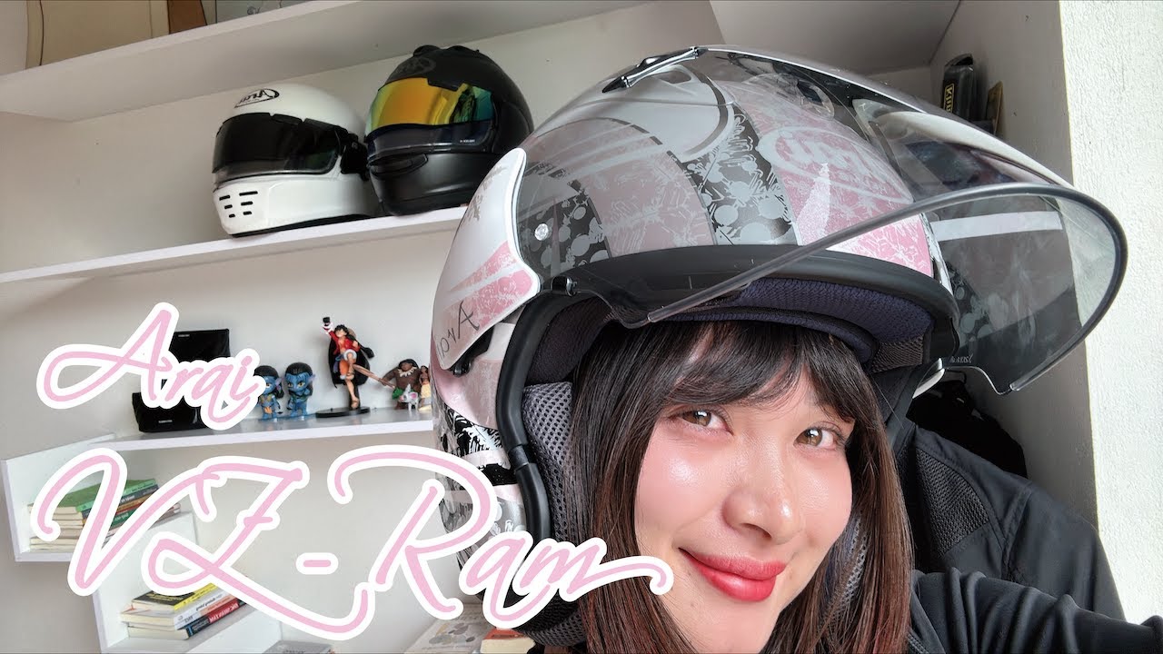 #YOLOMoana | A-Z Arai VZ-Ram Snow Dome Pink - Mũ 3/4 siêu đẹp và chát ...