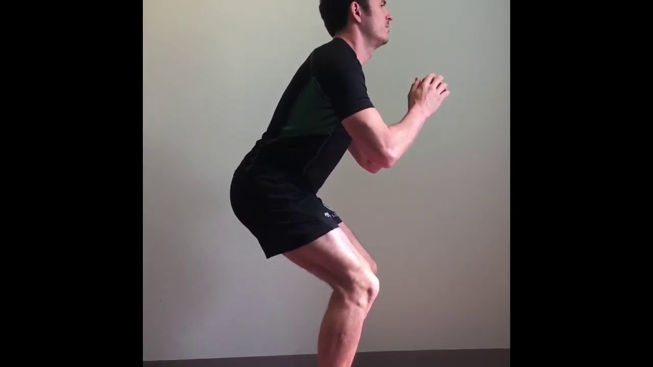 Lateral Hip Pain Level 5 Double Leg Squat (Intermediate exercise) - YouTube