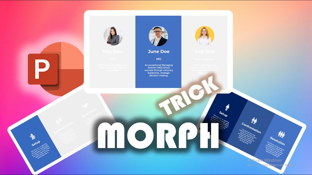 PowerPoint Morph Tutorial Flipping Animation | Mastering Presentation ...