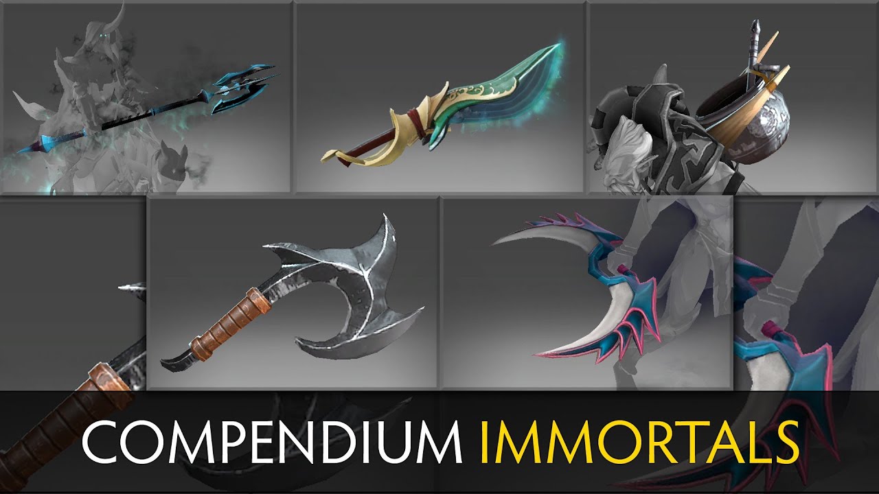 Dota 2 Compendium Immortals - YouTube