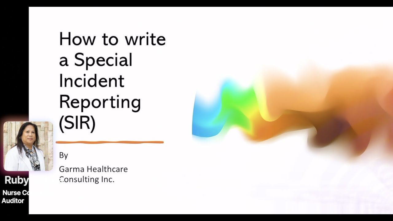 How to Write a Special Incident Report (SIR) #specialincidentreport # ...