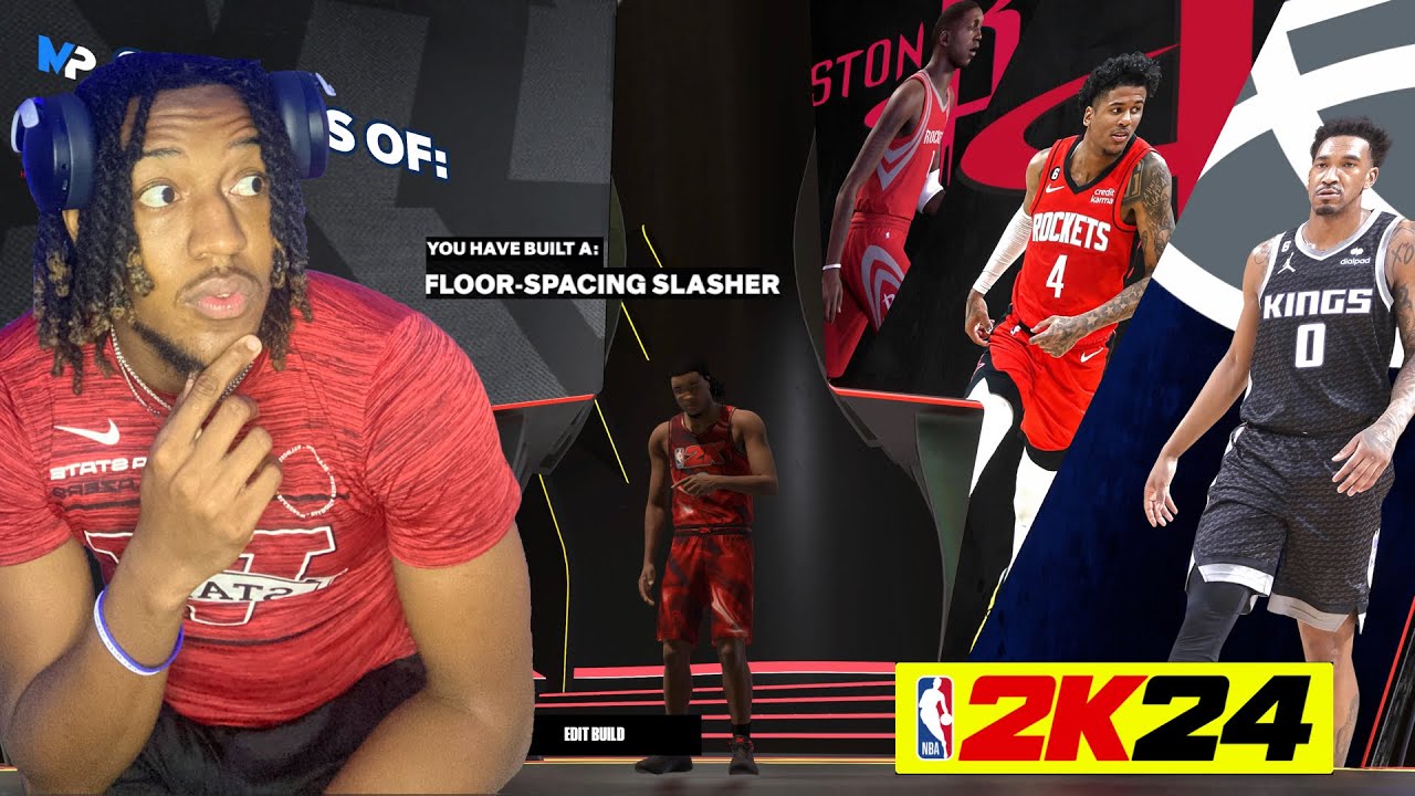 NBA 2K24- GAMEBREAKING Floor- Spacing Slasher Shooting Guard Build will ...