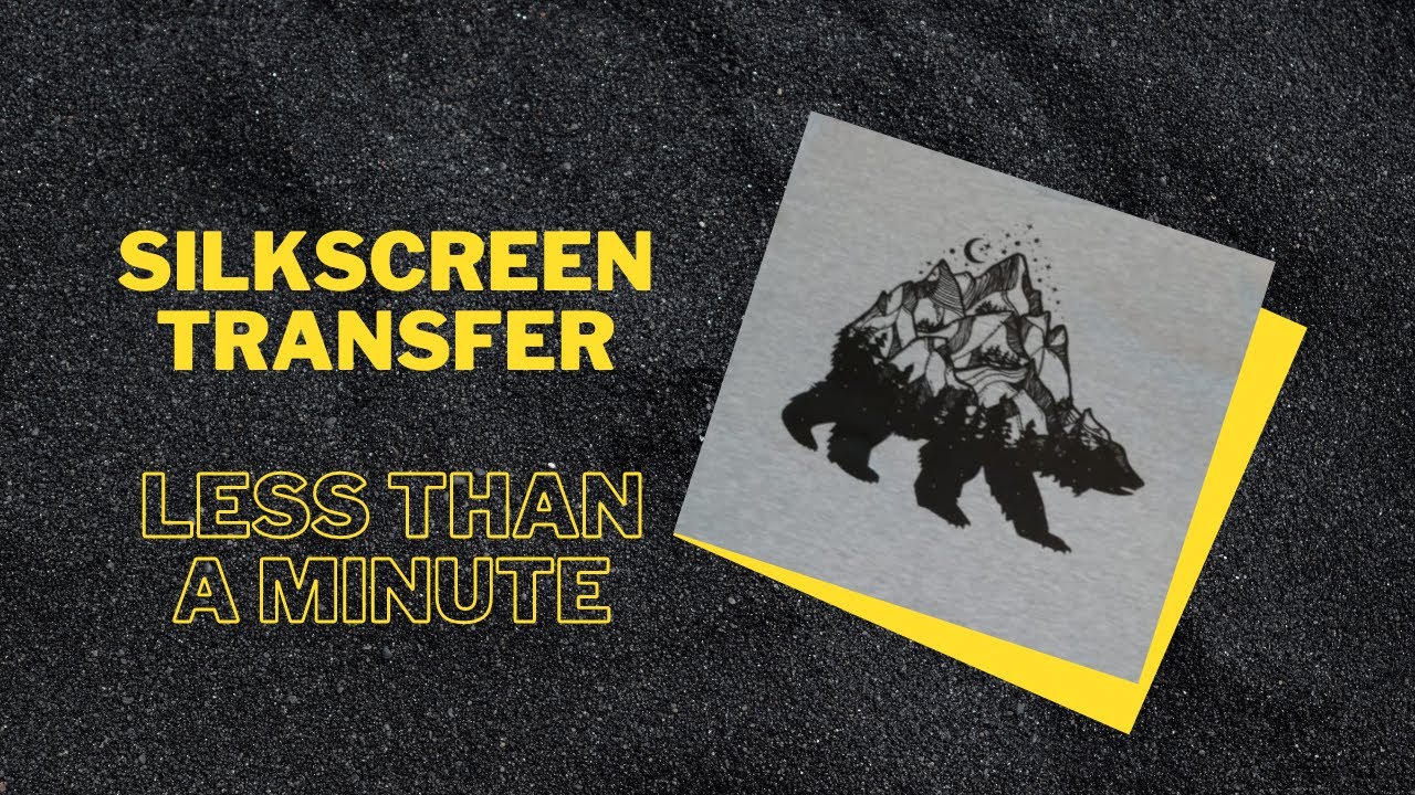SILK SCREEN FAST AND EASY FOR BEGINNERS - YouTube