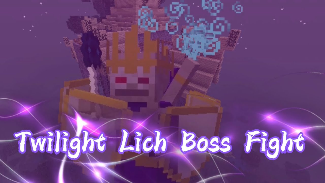 Minecraft Twilight Forest: Twilight Lich Boss Fight. - YouTube