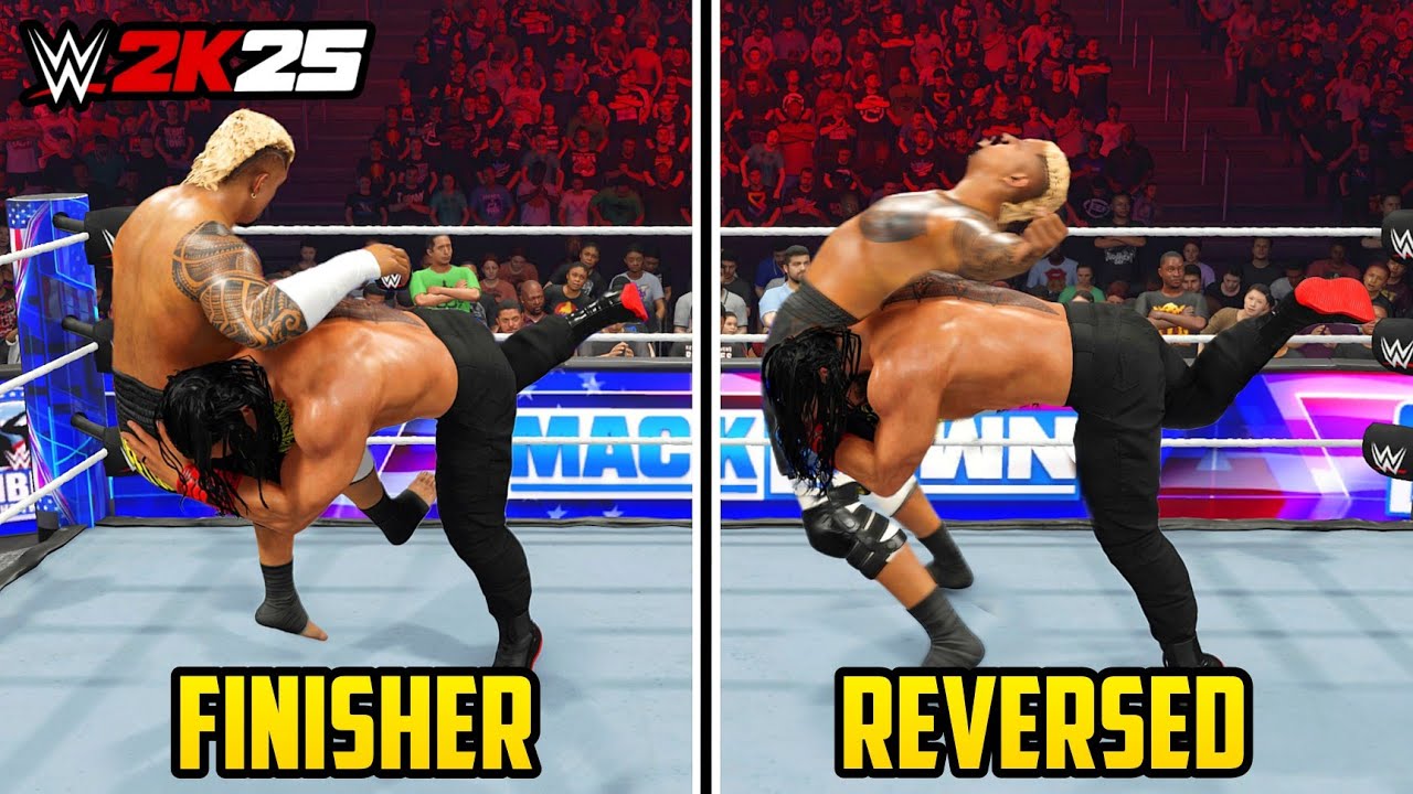 40 Best Reverse Finisher Versions You Can Do in WWE 2K25 - YouTube