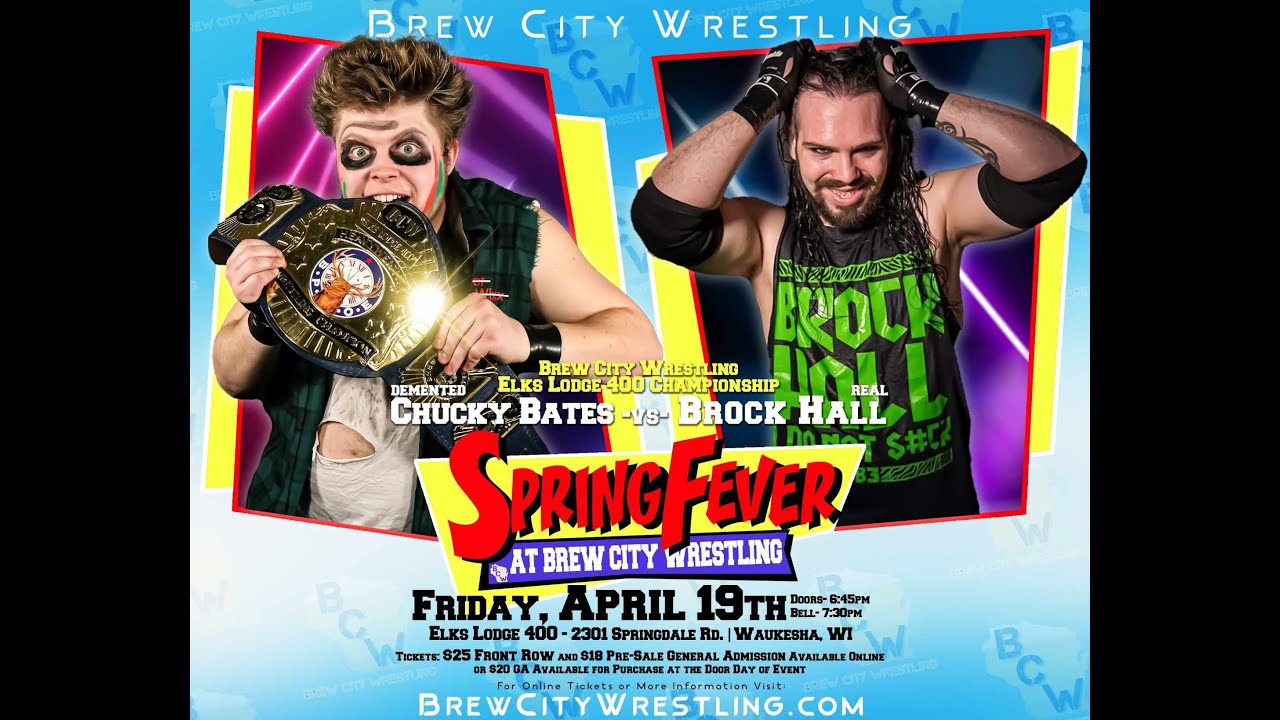 BCW Spring Fever 4/1924 Brock Hall challenges "Demented" Chucky Bates ...