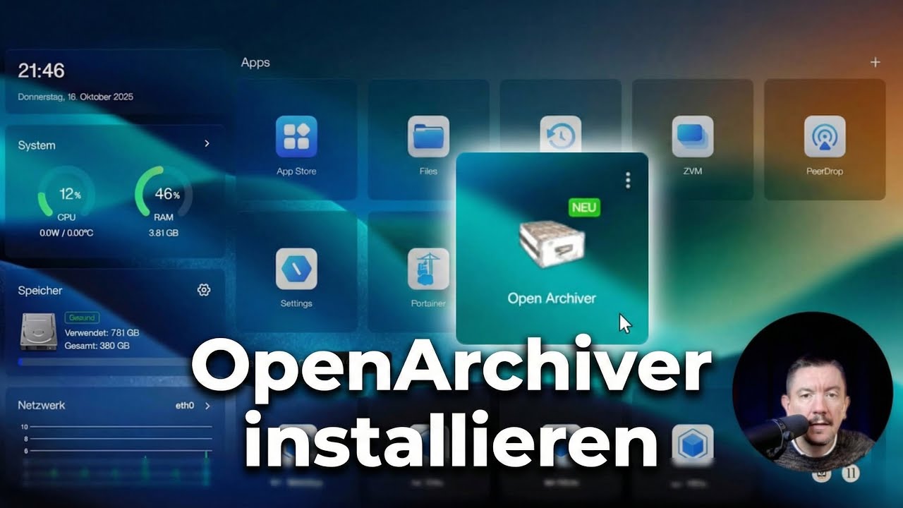 Open Archiver installieren - Schritt für Schritt & auf deutsch - YouTube