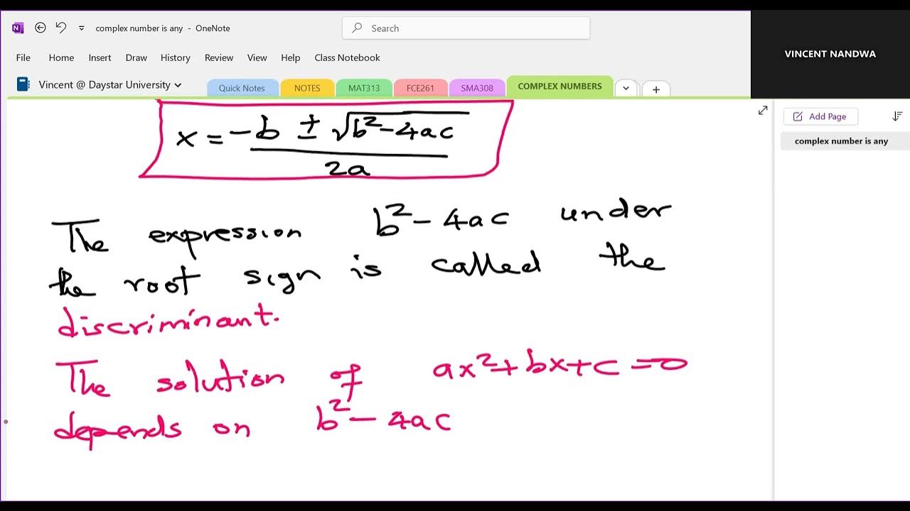 Lecture 1: Introduction to Complex Numbers - YouTube