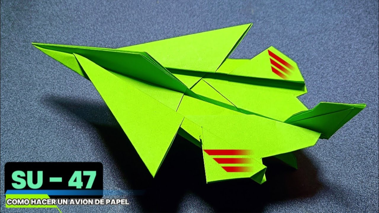 paper plane vidio : how to fold paper into the newest fighter plane ...