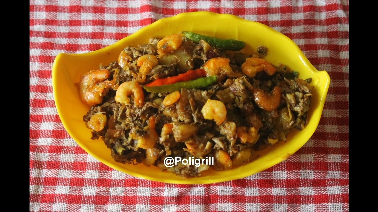CHINGRI Mach diye MOCHA Ghonto | Banana Flower Medley with Shrimp ...