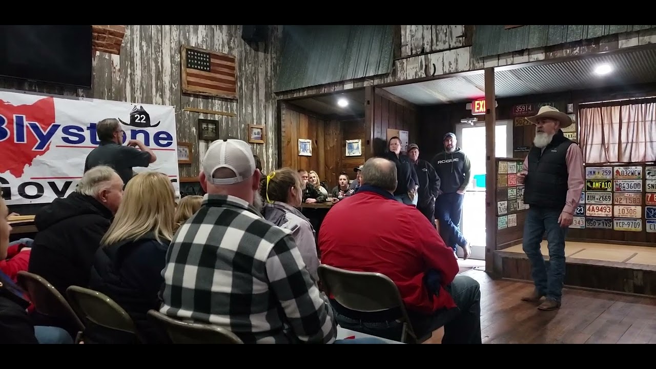 Joe Blystone Candidate for Governor of Ohio 2022 Stock Room Mt ...