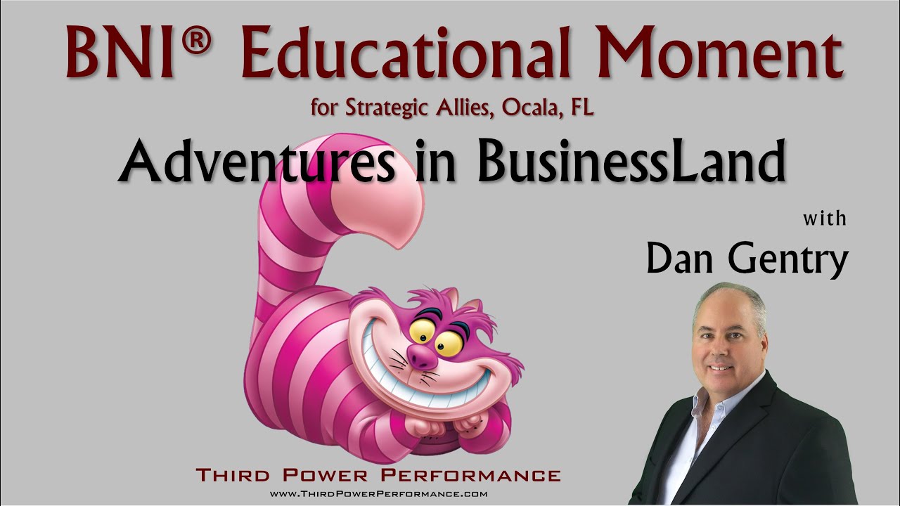 BNI Educational Moment - Adventures in BusinessLand - YouTube