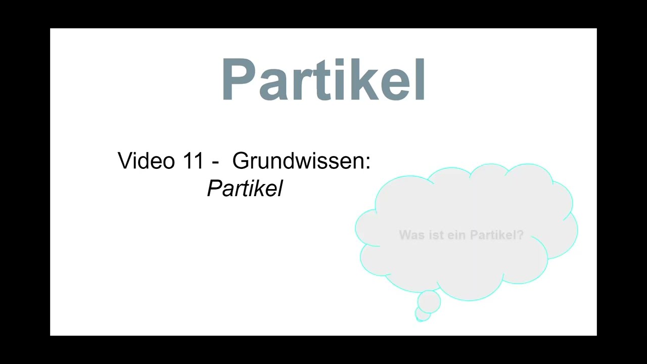 Wortarten - Partikel | Deutsch - HEBO Webschule - YouTube