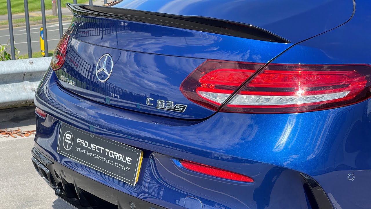 2019 Mercedes Benz C63 S AMG, Brilliant Blue. STUNNING! - YouTube