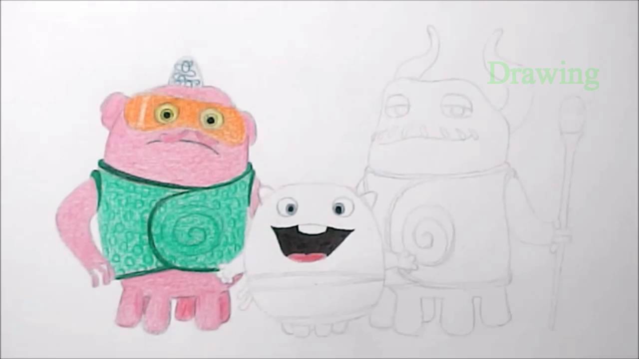 How To Draw Kyle, Baby Boov, Captain Smerk Characters - YouTube