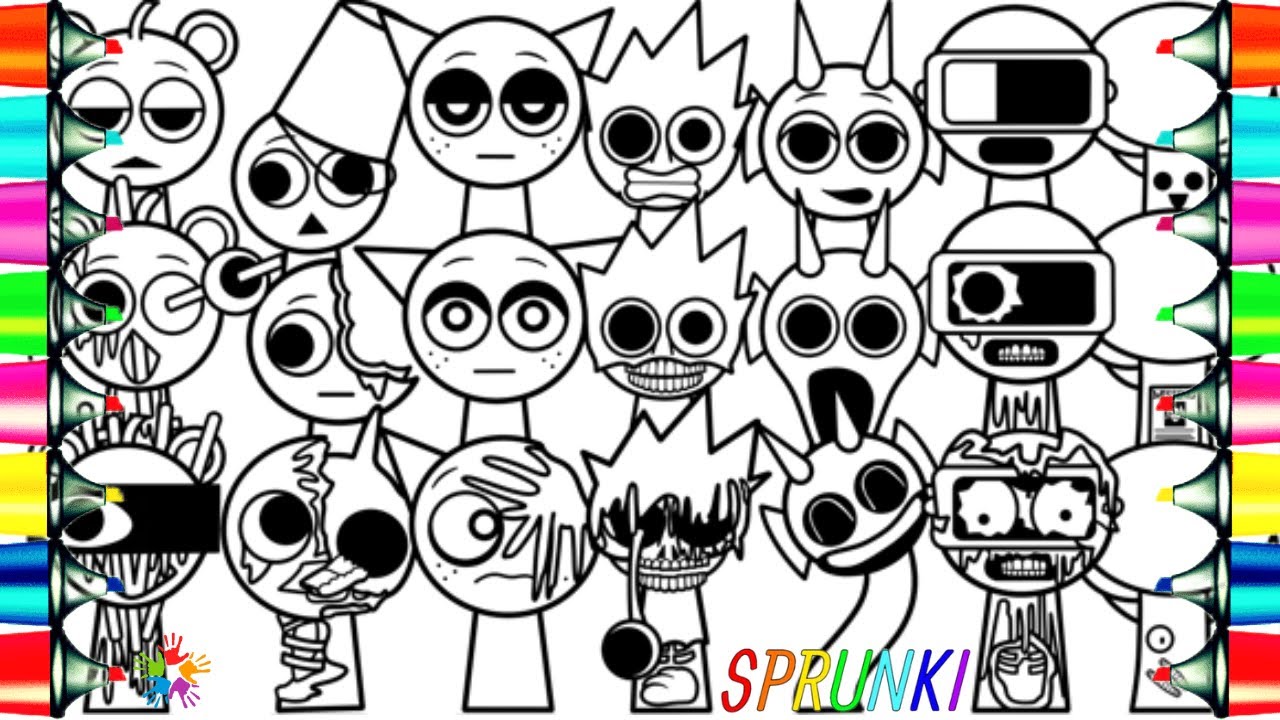 Incredibox Sprunki Phase 1 VS Phase 2 VS Phase 3 / Coloring Pages / NCS ...
