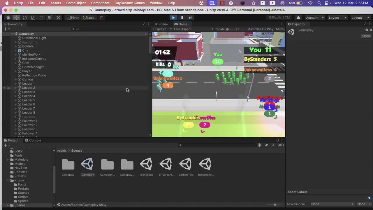 crowd city unity3d source code - sell unity game - YouTube