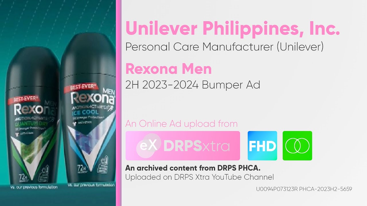 Rexona Men Bumper Ad 2H 2023-2024 (Philippines) [HD/ST] - YouTube