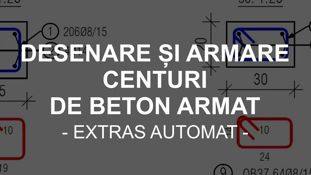 Auto-CA: Desenare și armare centuri de beton armat - extras de armare ...