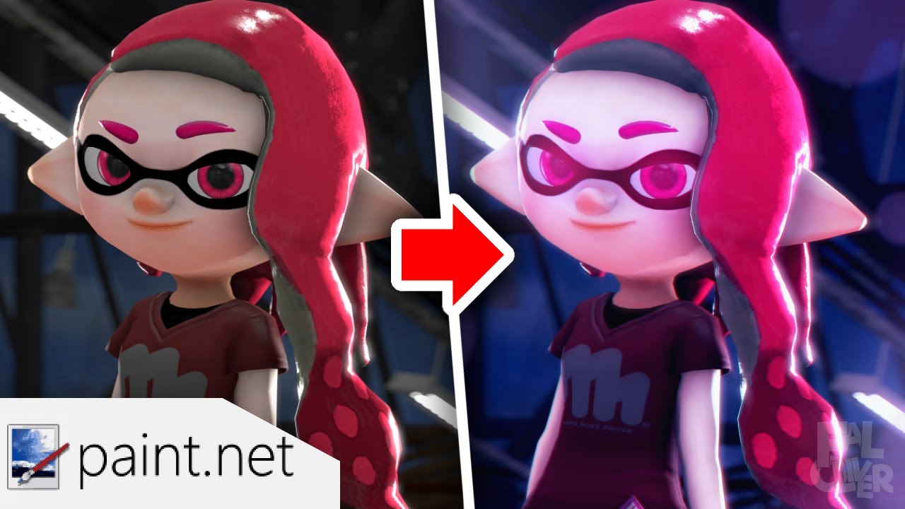 How To Edit A Splatoon Poster In Paint.NET - YouTube
