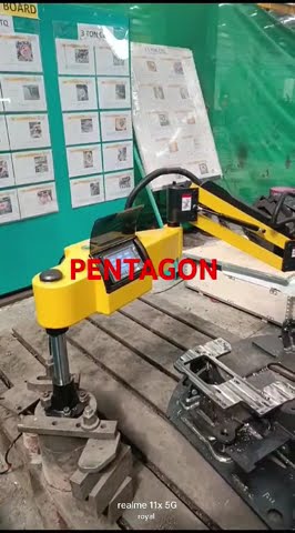 tapping operation in PENTAGON arm tapping Machine #machine #cnc # ...