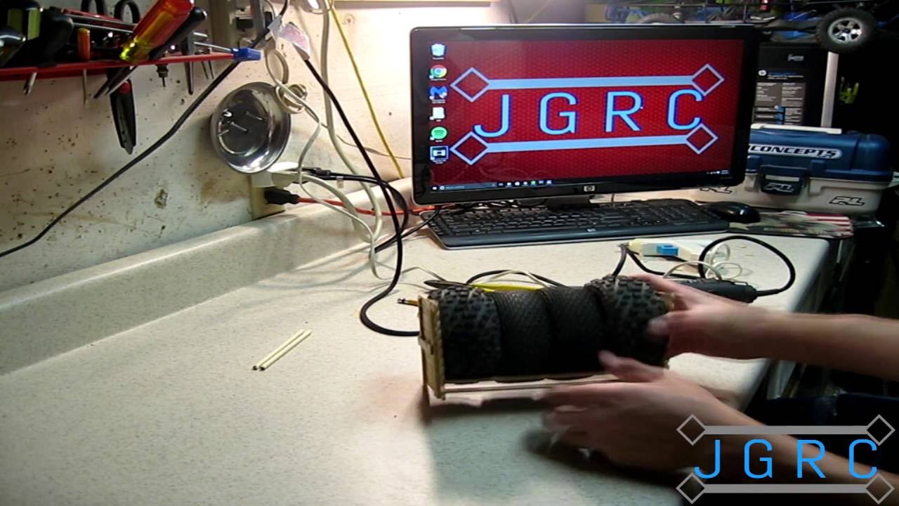 Simple RC Car Tire Rack - YouTube