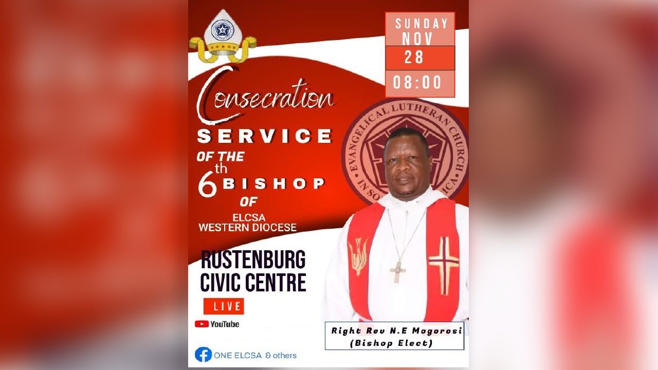 CONSECRATION SERVICE OF THE 6TH OF ELCSA WESTERN DIOCESE - YouTube
