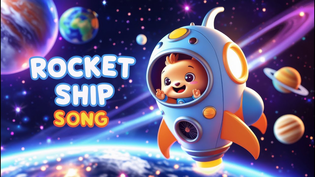 🚀 Rocket Ship Song! - JJ in Space | @USALOLYKIDS LOLY KIDS Nursery ...
