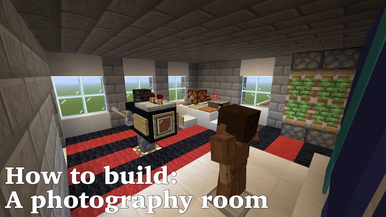 Minecraft Mansion Tutorial - How to build a Photography Room. - YouTube