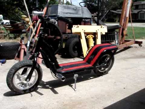 Custom Chopped Schwinn S500 Scooter - YouTube